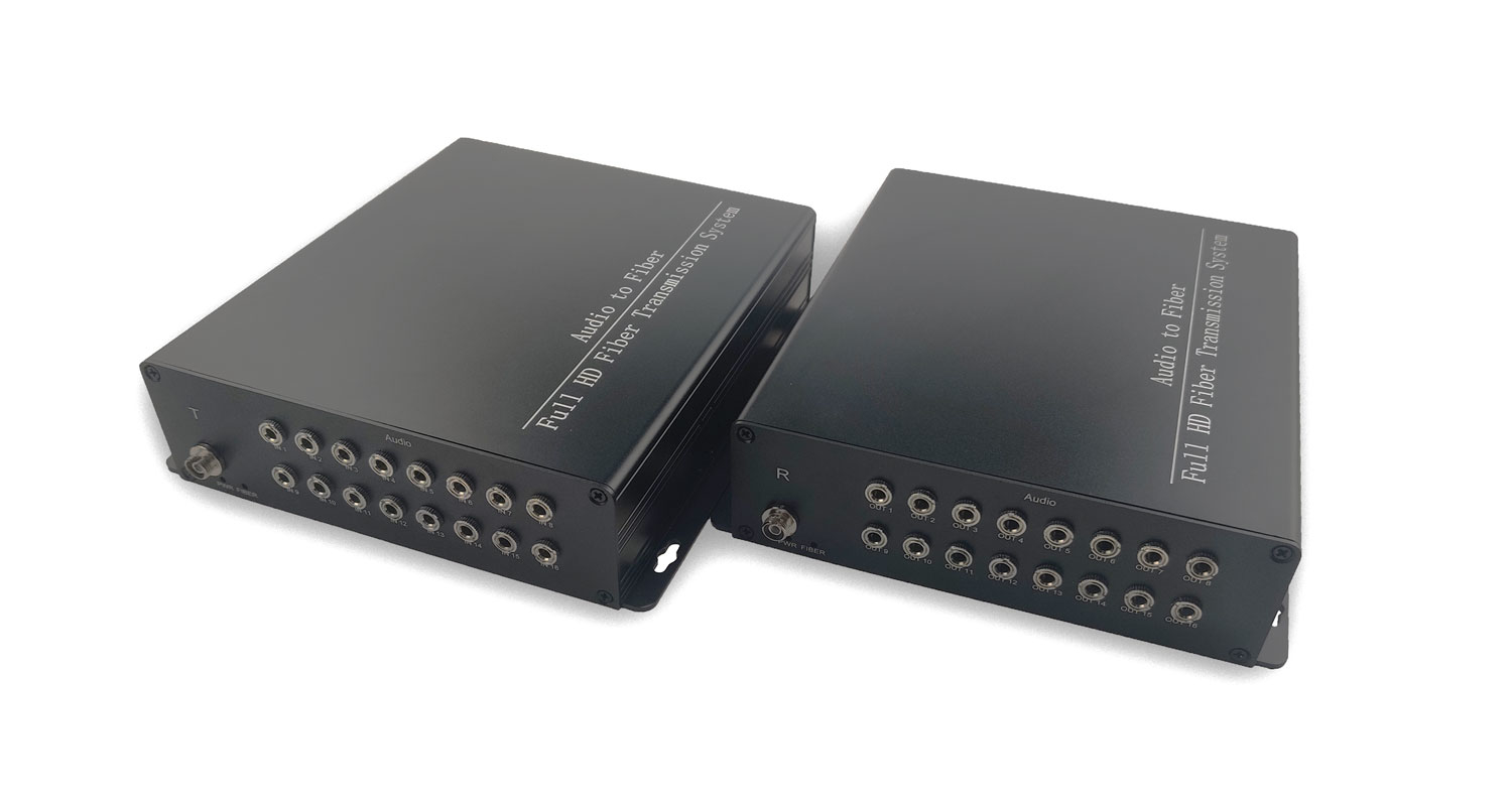 1至32路音频光端机（3.5mm立体声）1路/2路/4路/8路/16路/32路立体声音频；3.5mm插孔；单模单芯20KM；